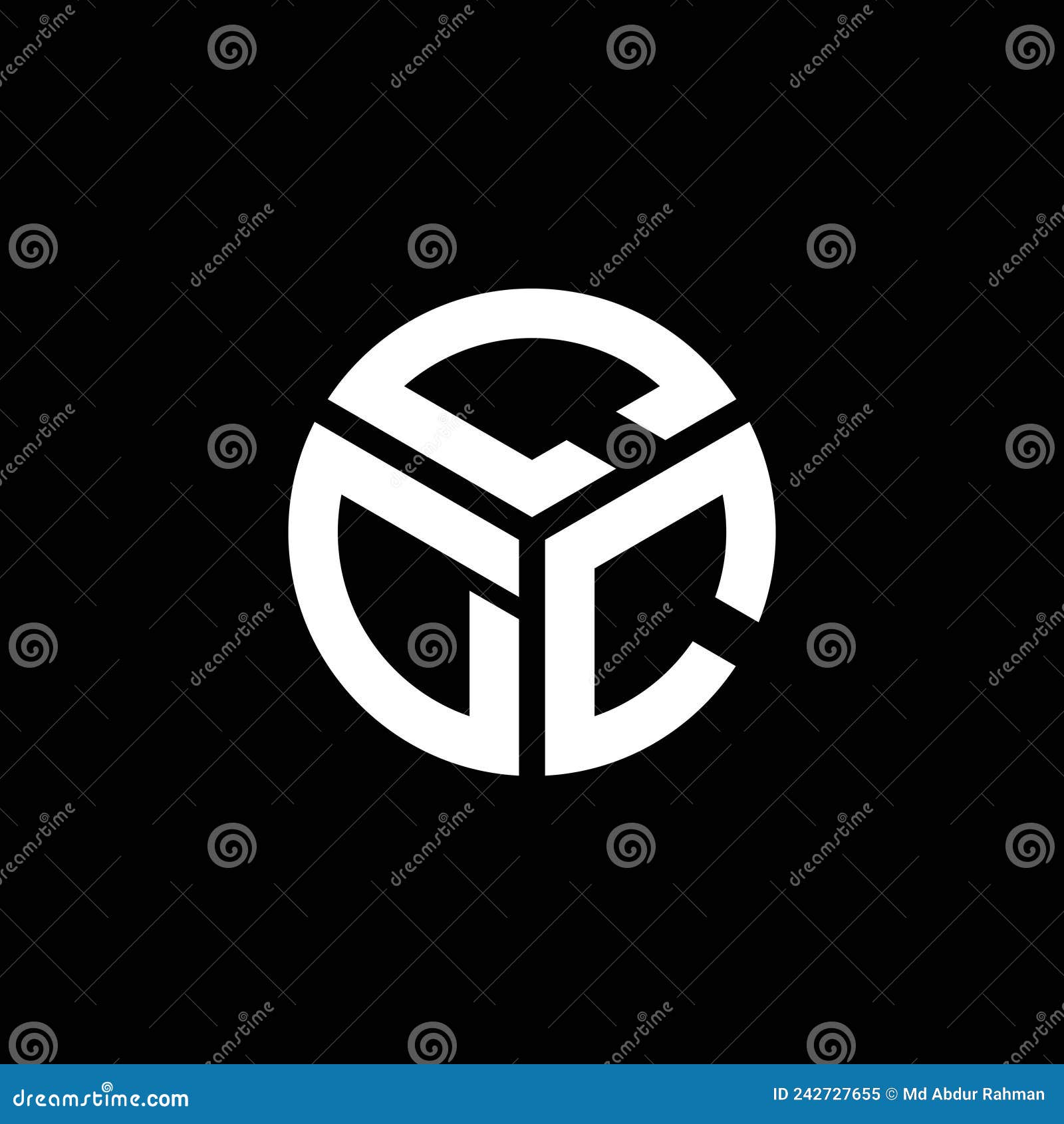 CDC Letter Logo Design on Black Background. CDC Creative Initials ...