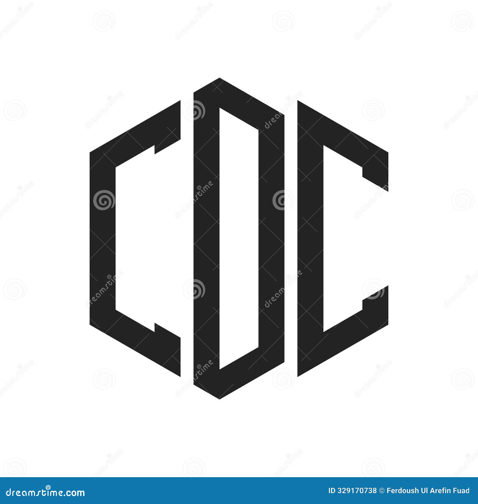 CDC Logo Design. Initial Letter CDC Monogram Logo Using Hexagon Shape ...