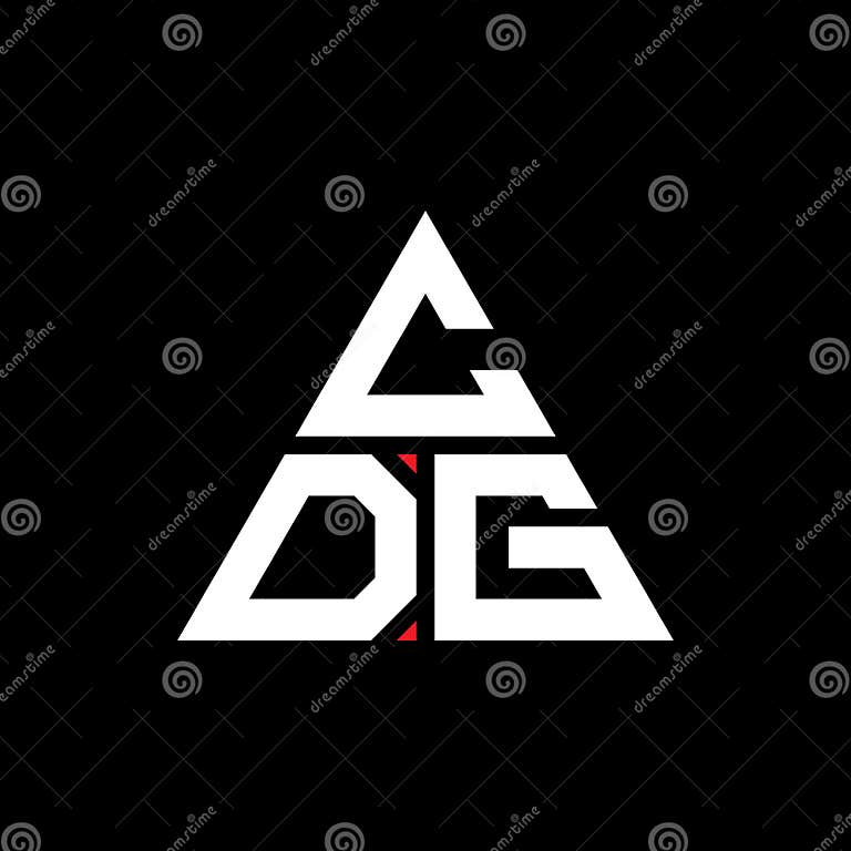 CDG Triangle Letter Logo Design with Triangle Shape. CDG Triangle Logo ...