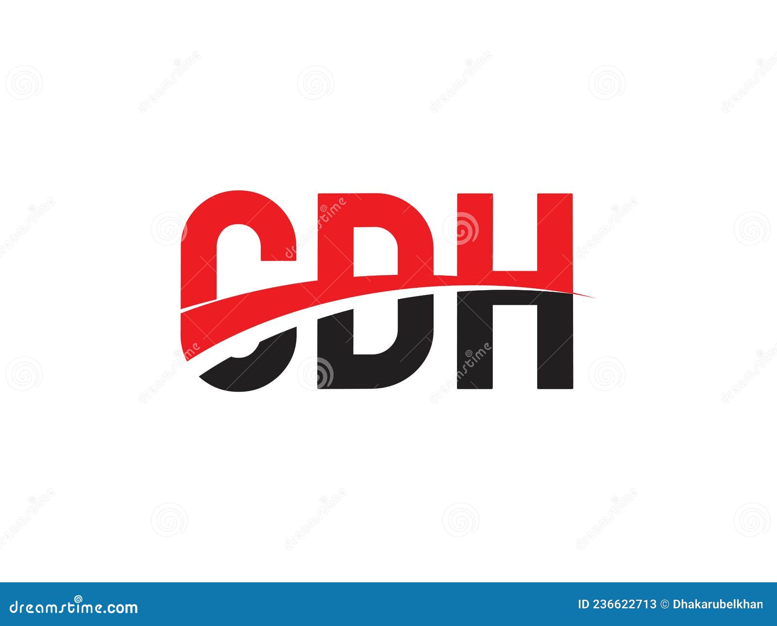 CDH Letter Initial Logo Design Vector Illustration Stock Vector ...