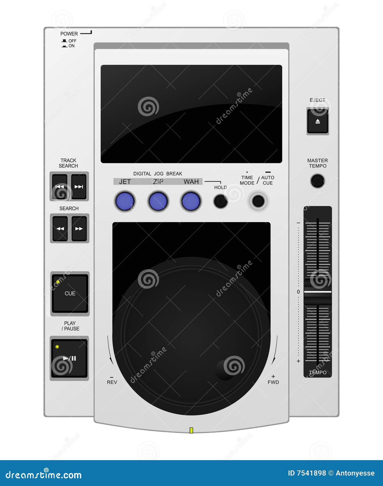 Cdj stock vector. Illustration of relax, design, sampler - 7541898