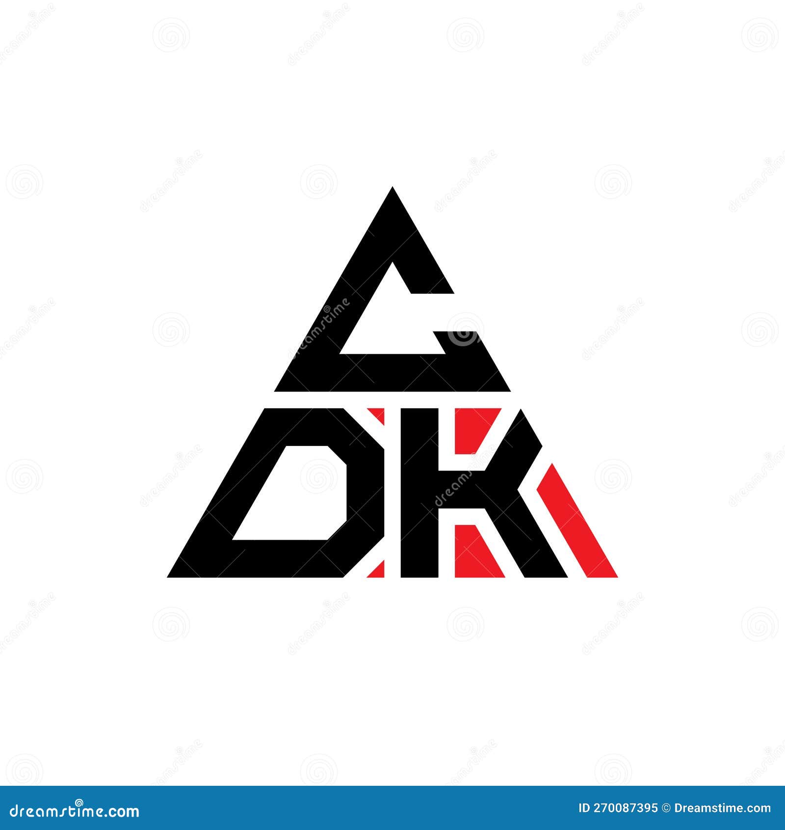 CDK Triangle Letter Logo Design with Triangle Shape. CDK Triangle Logo ...