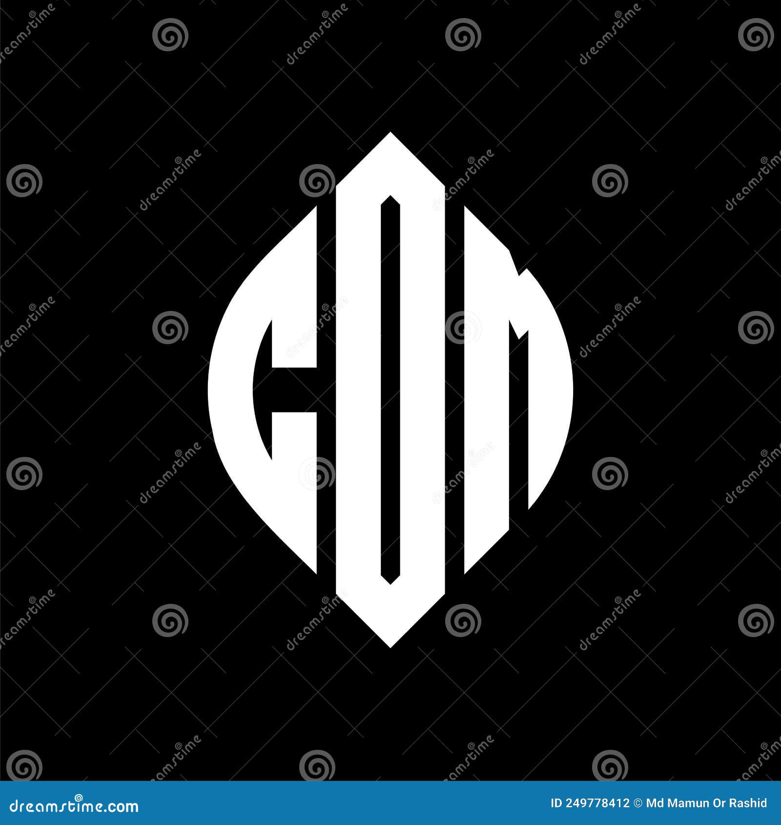 CDM Circle Letter Logo Design with Circle and Ellipse Shape. CDM ...