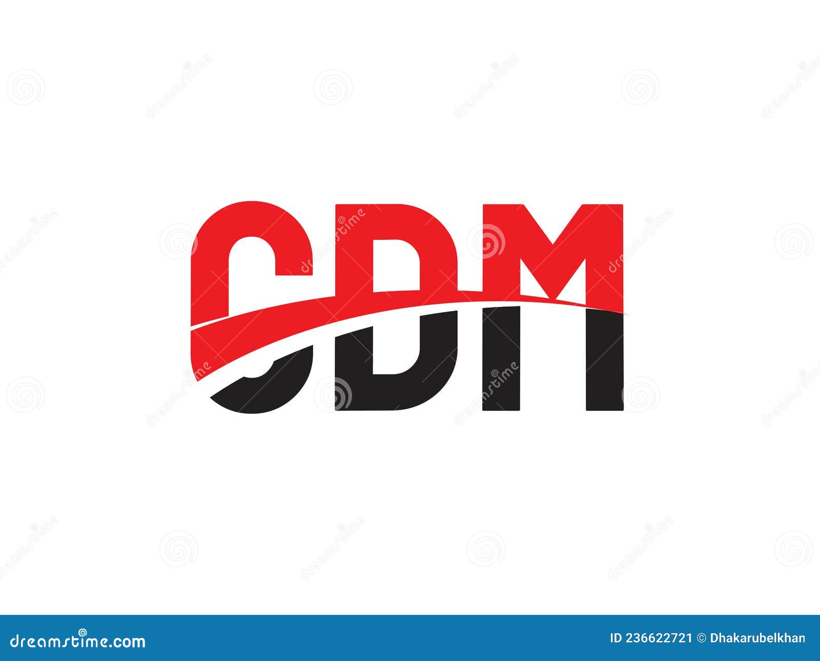 CDM Letter Initial Logo Design Vector Illustration Stock Vector ...