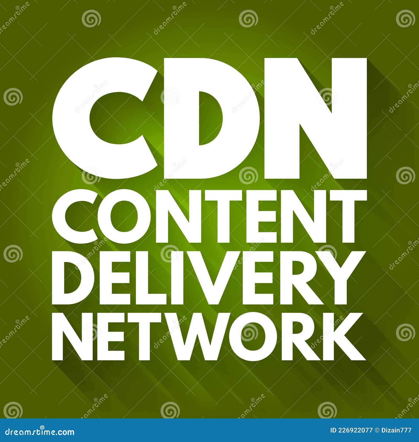 CDN - Content Delivery Network Acronym, Technology Concept Background ...