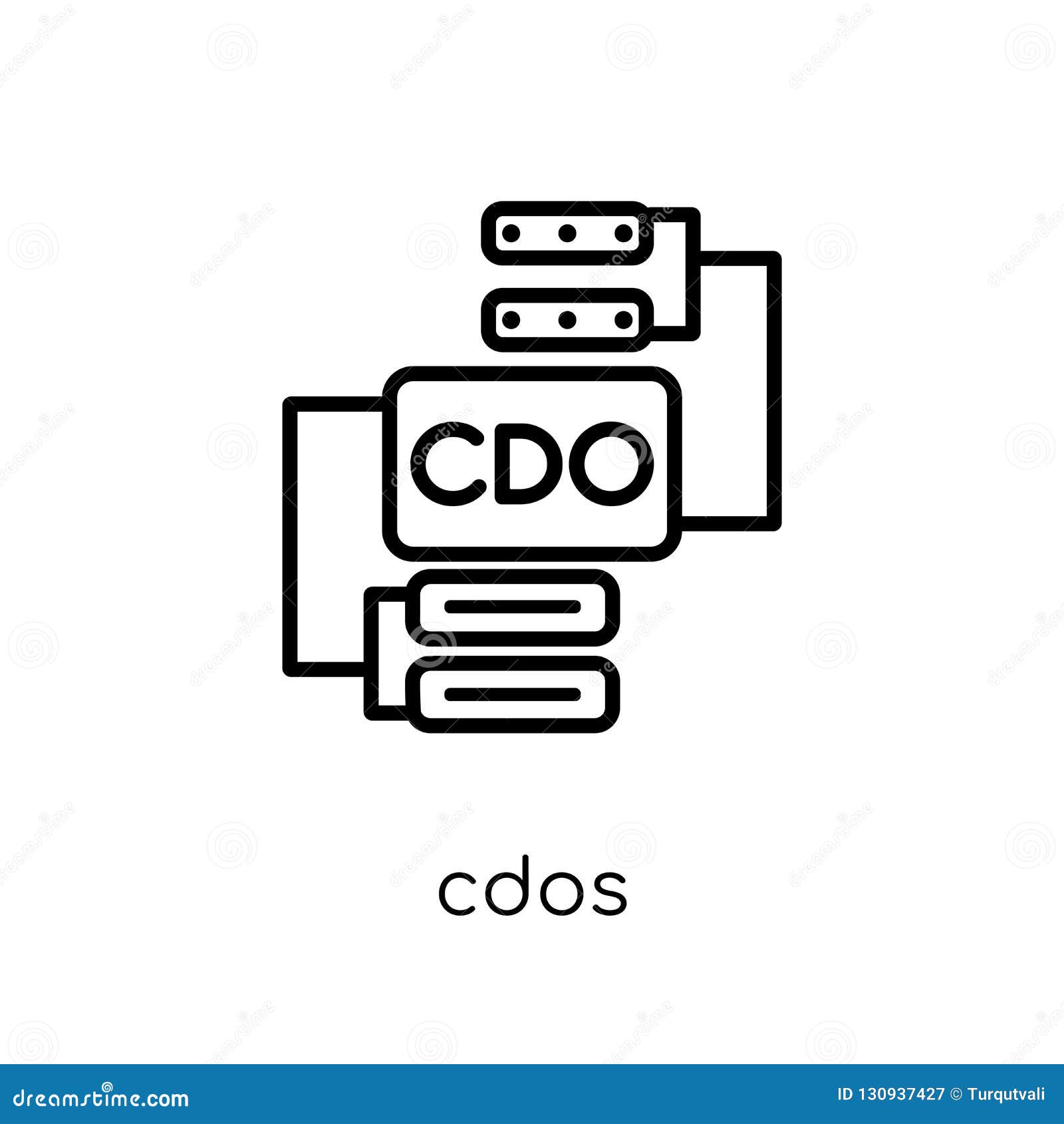 CDOs Icon from CDOs Collection. Stock Vector - Illustration of brain ...