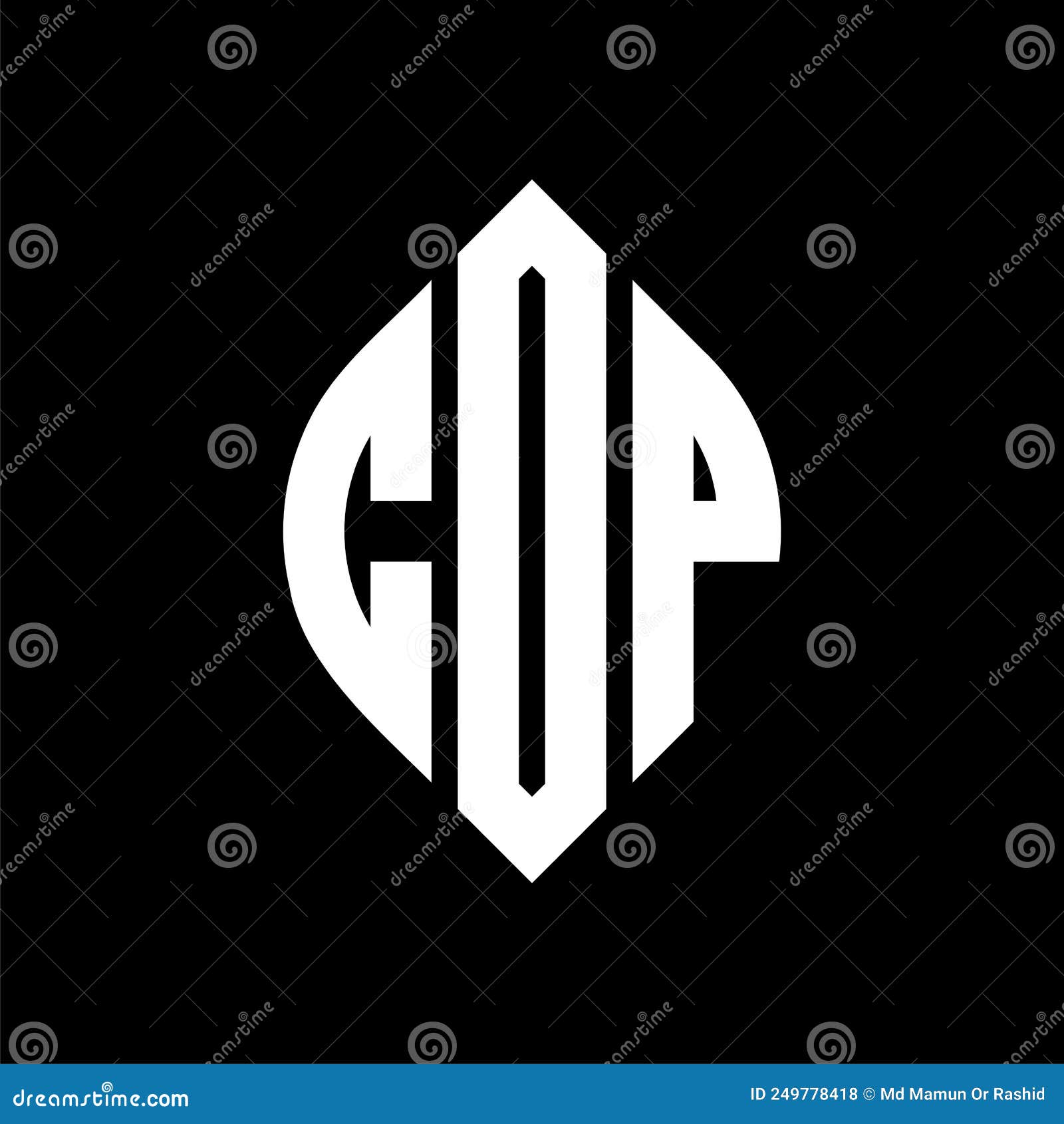 CDP Circle Letter Logo Design with Circle and Ellipse Shape. CDP ...