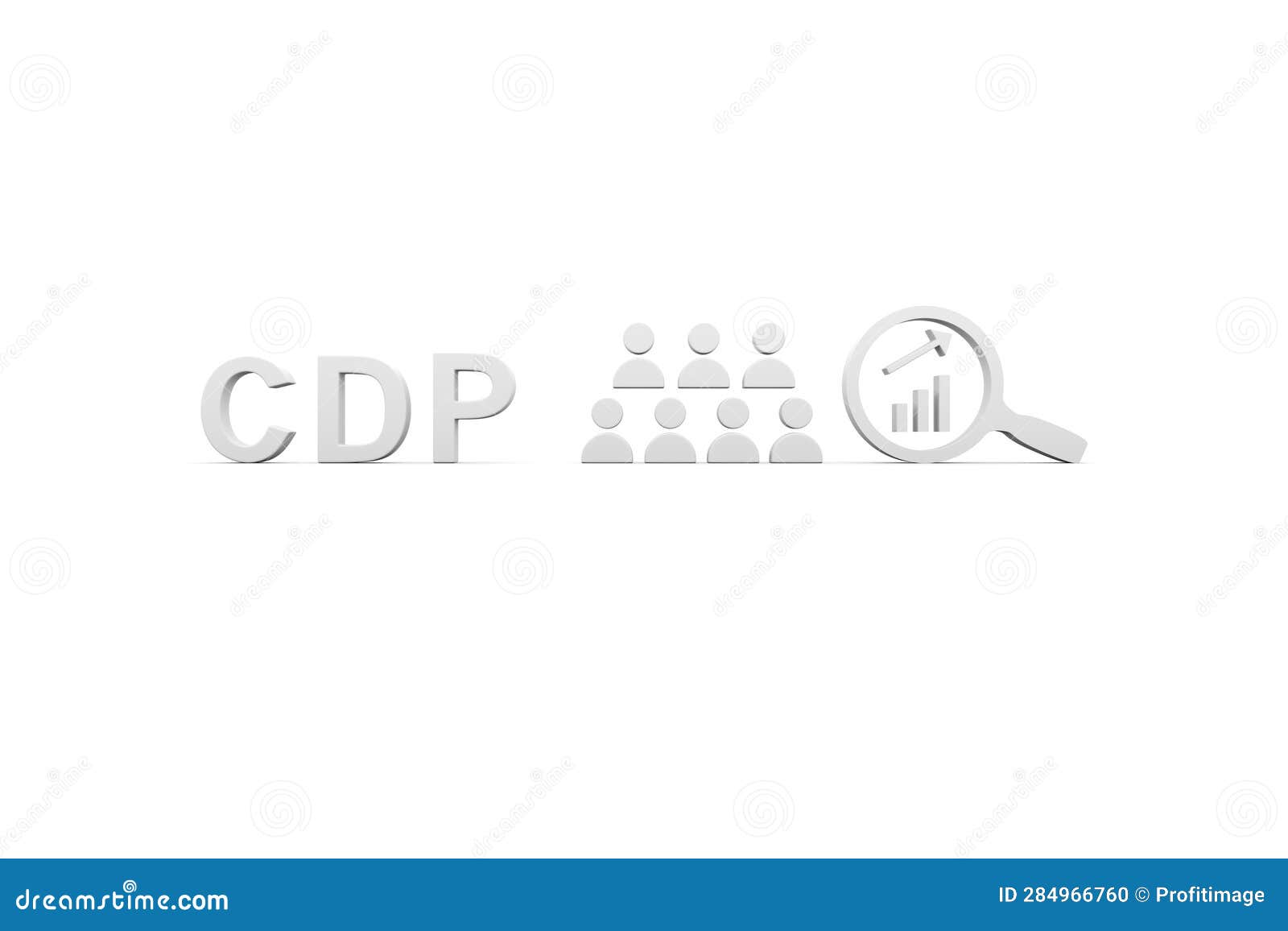 CDP Concept White Background 3d Royalty-Free Illustration ...
