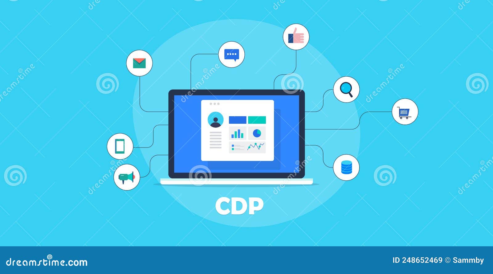 CDP - Customer Data Platform Conceptual Information Technology Business ...