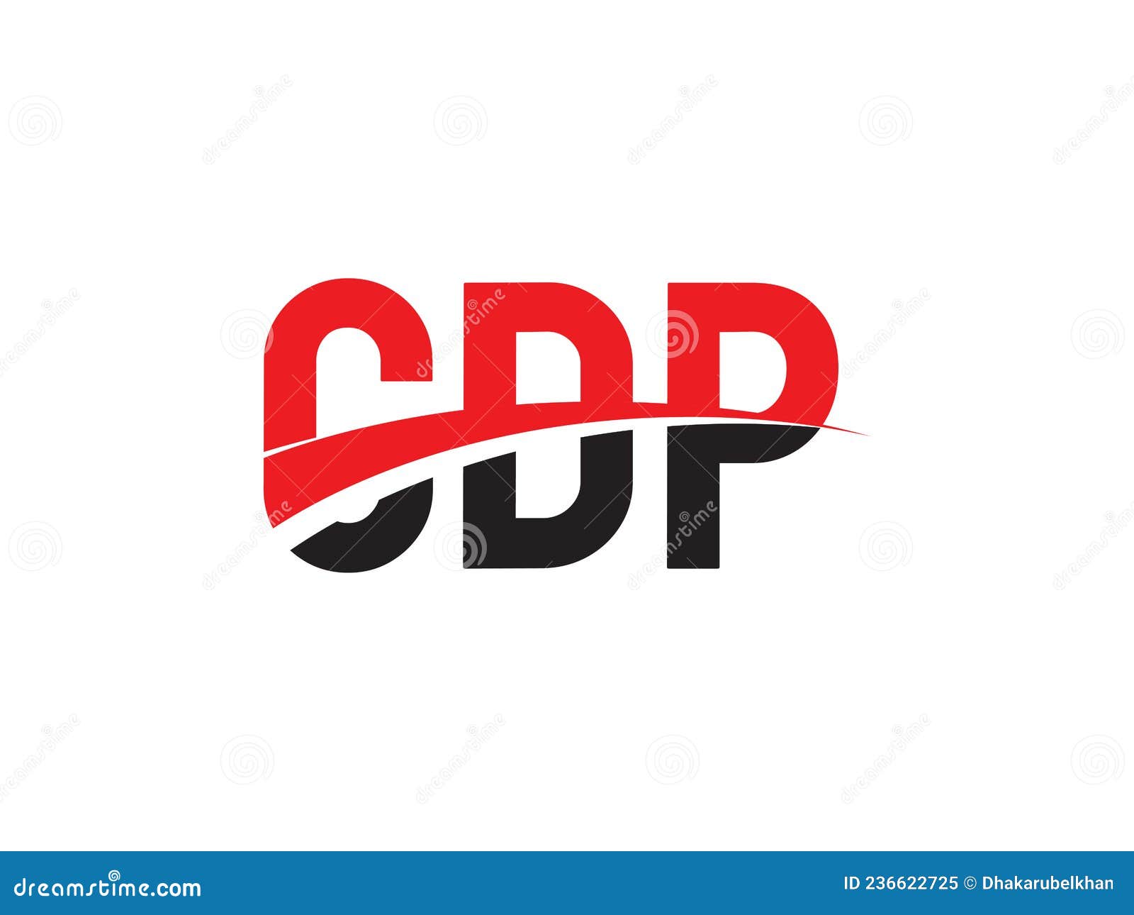 CDP Letter Initial Logo Design Vector Illustration Stock Vector ...