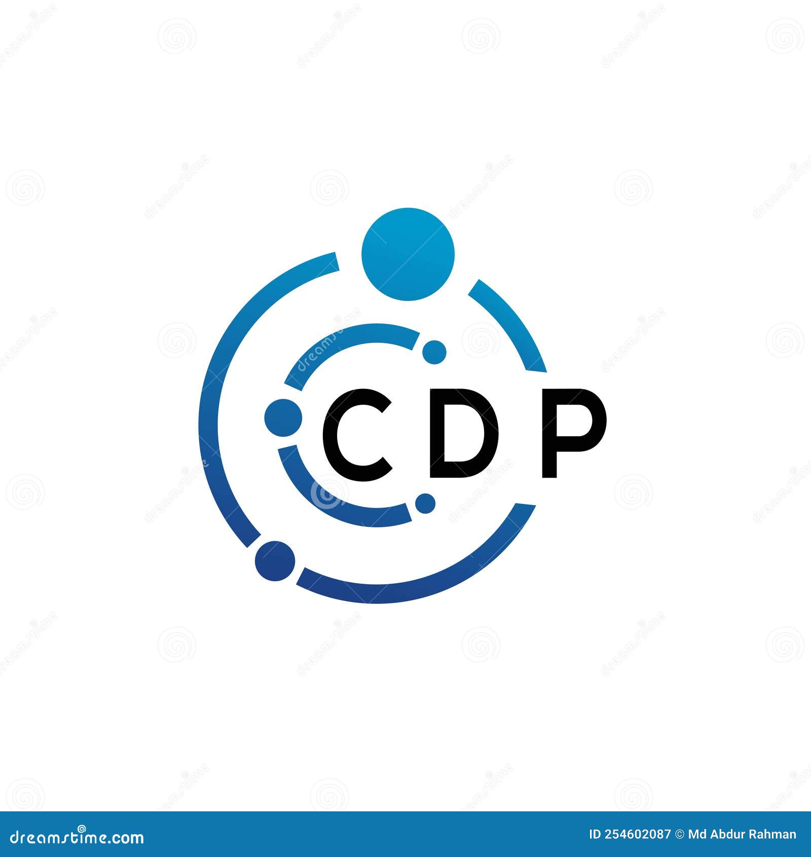CDP Letter Logo Design On White Background. CDP Creative Initials ...