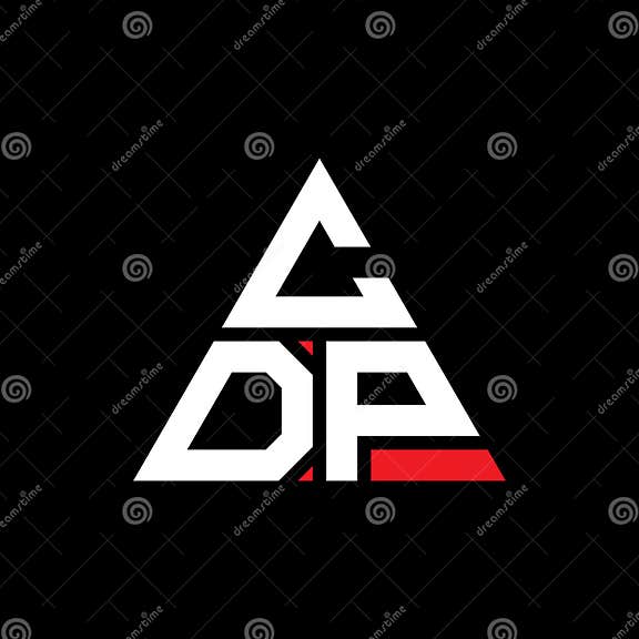 CDP Triangle Letter Logo Design with Triangle Shape. CDP Triangle Logo ...