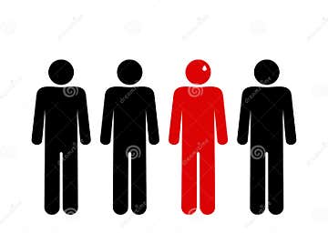 People are Standing, Sick Man in the Crowd, Stick Figure Man Icon Fever ...