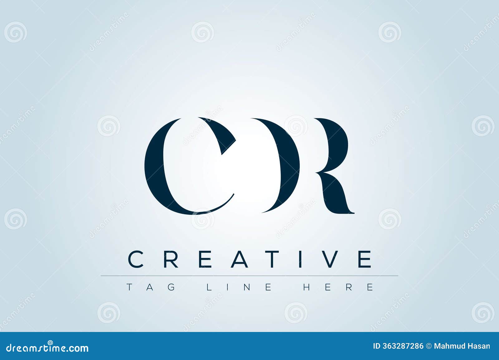 CDR abstract letter logo stock vector. Illustration of luxury - 363287286