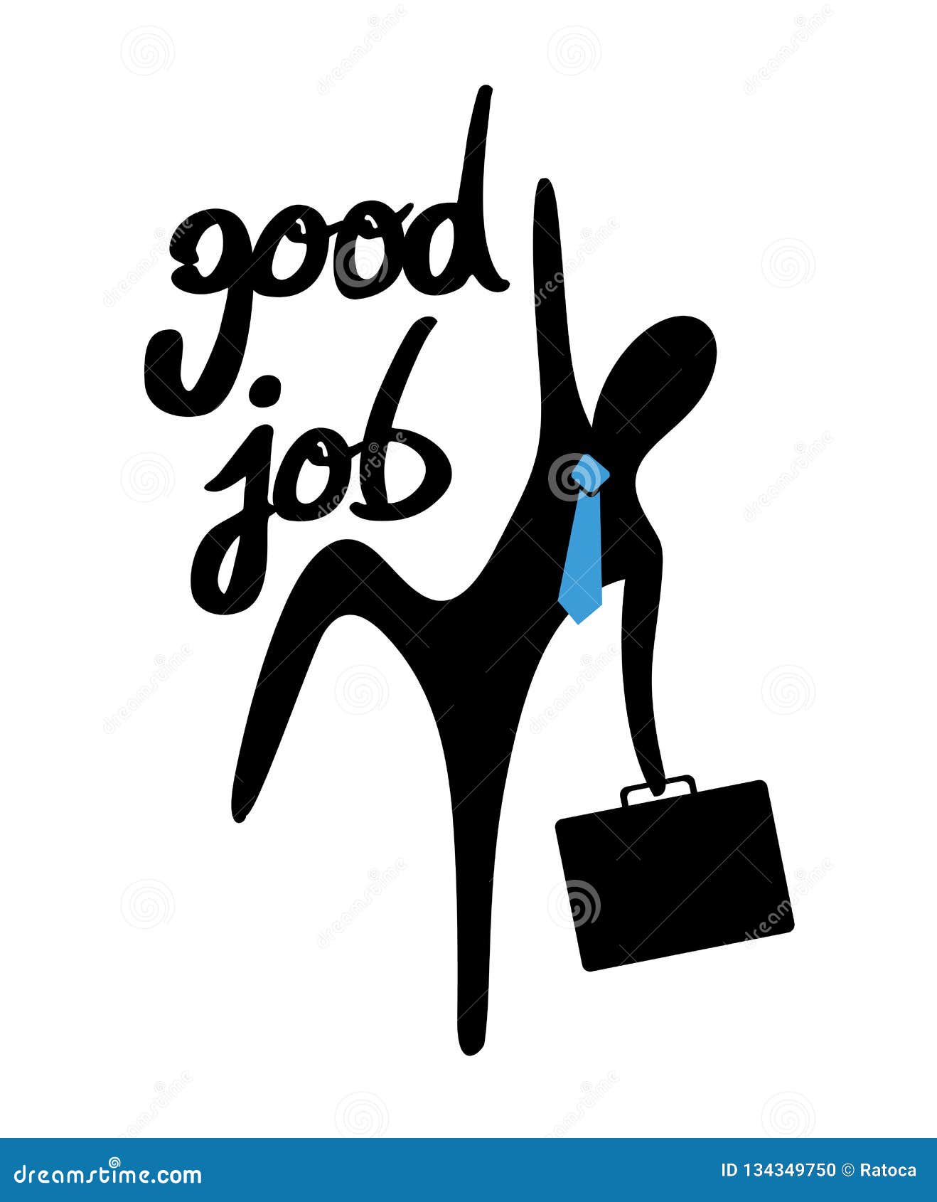 Good job message stock vector. Illustration of awesome - 134349750