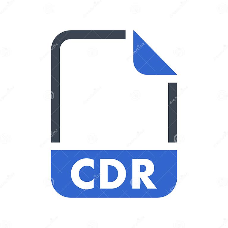 CDR File format icon stock vector. Illustration of symbol - 174902378