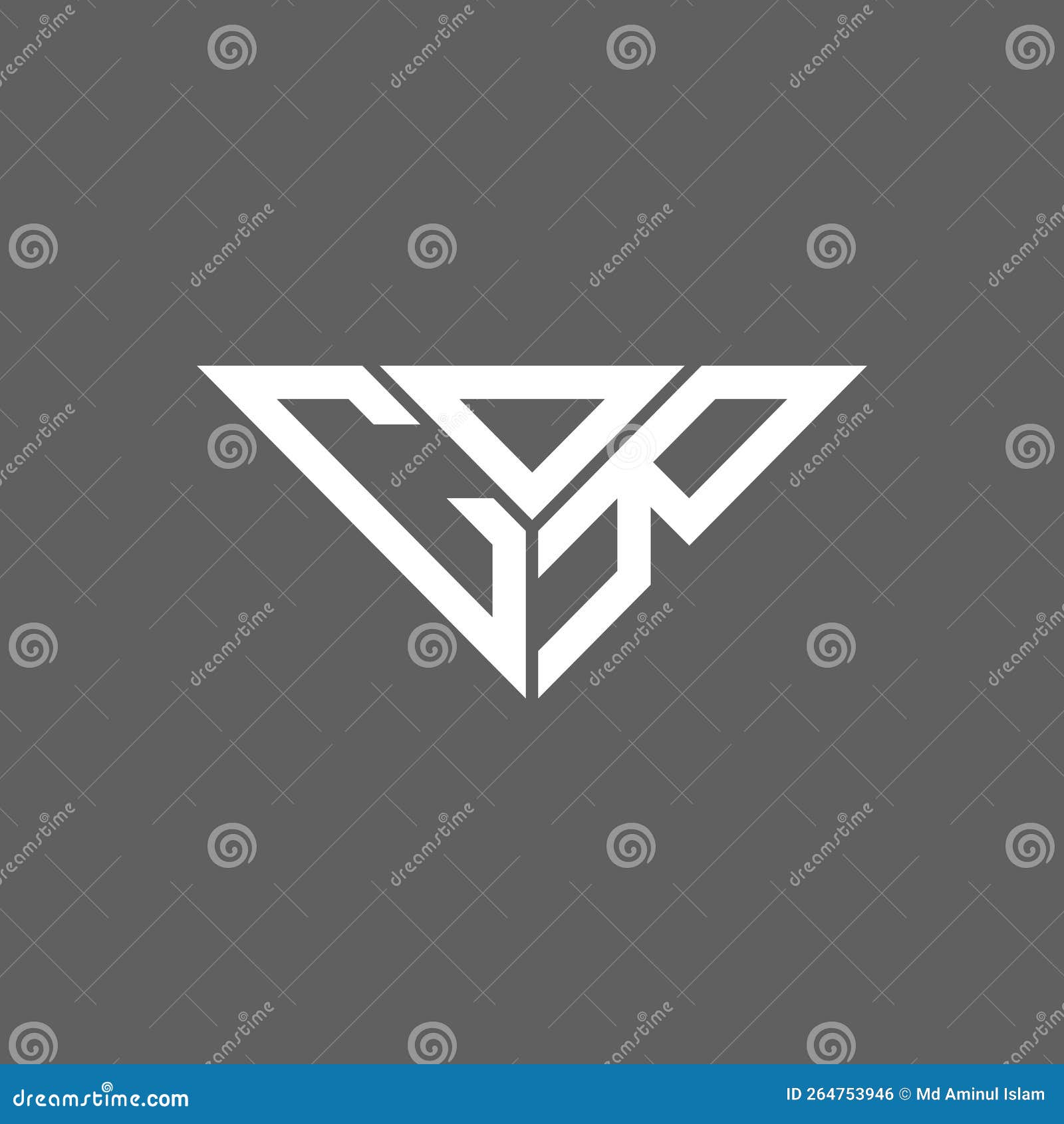 CDR Letter Logo Creative Design with Vector Graphic, Stock Vector ...