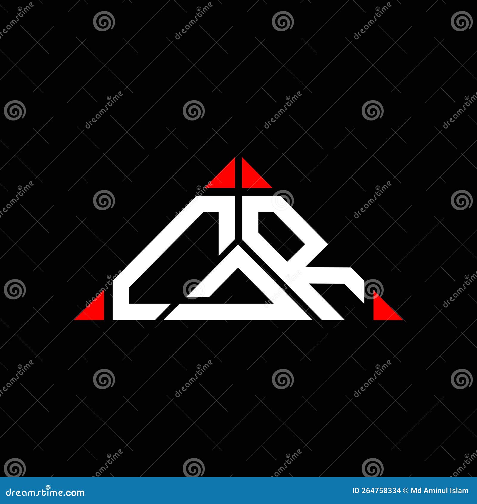 CDR Letter Logo Creative Design with Vector Graphic, Stock Illustration ...
