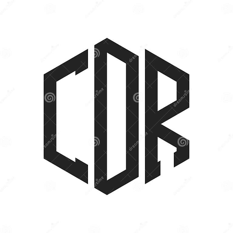 CDR Logo Design. Initial Letter CDR Monogram Logo Using Hexagon Shape ...