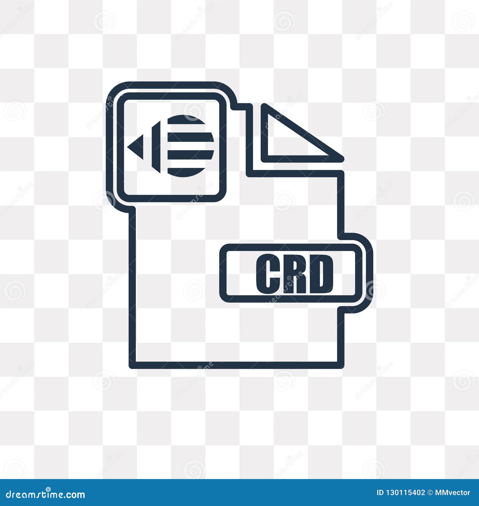 Cdr Vector Icon Isolated On Transparent Background, Linear Cdr T ...