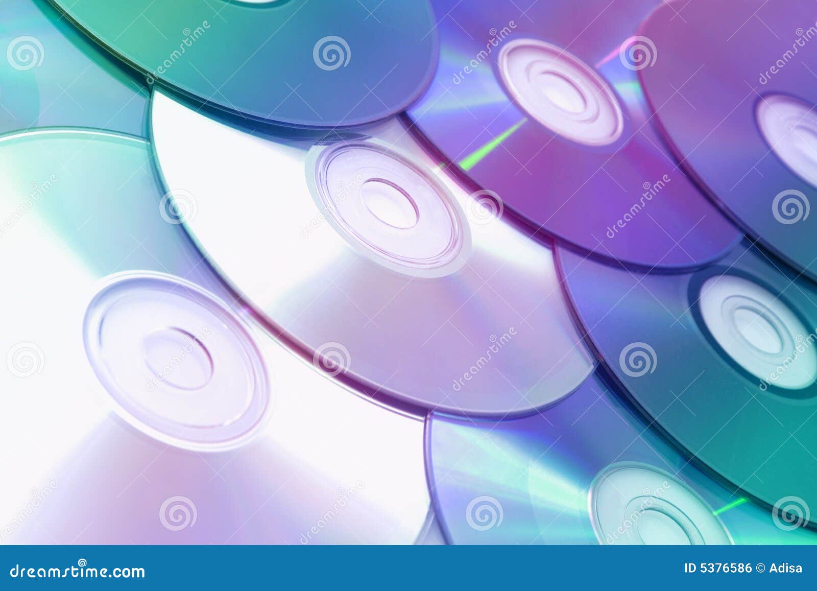 CDs stock photo. Image of blue, light, abstract, disc - 5376586