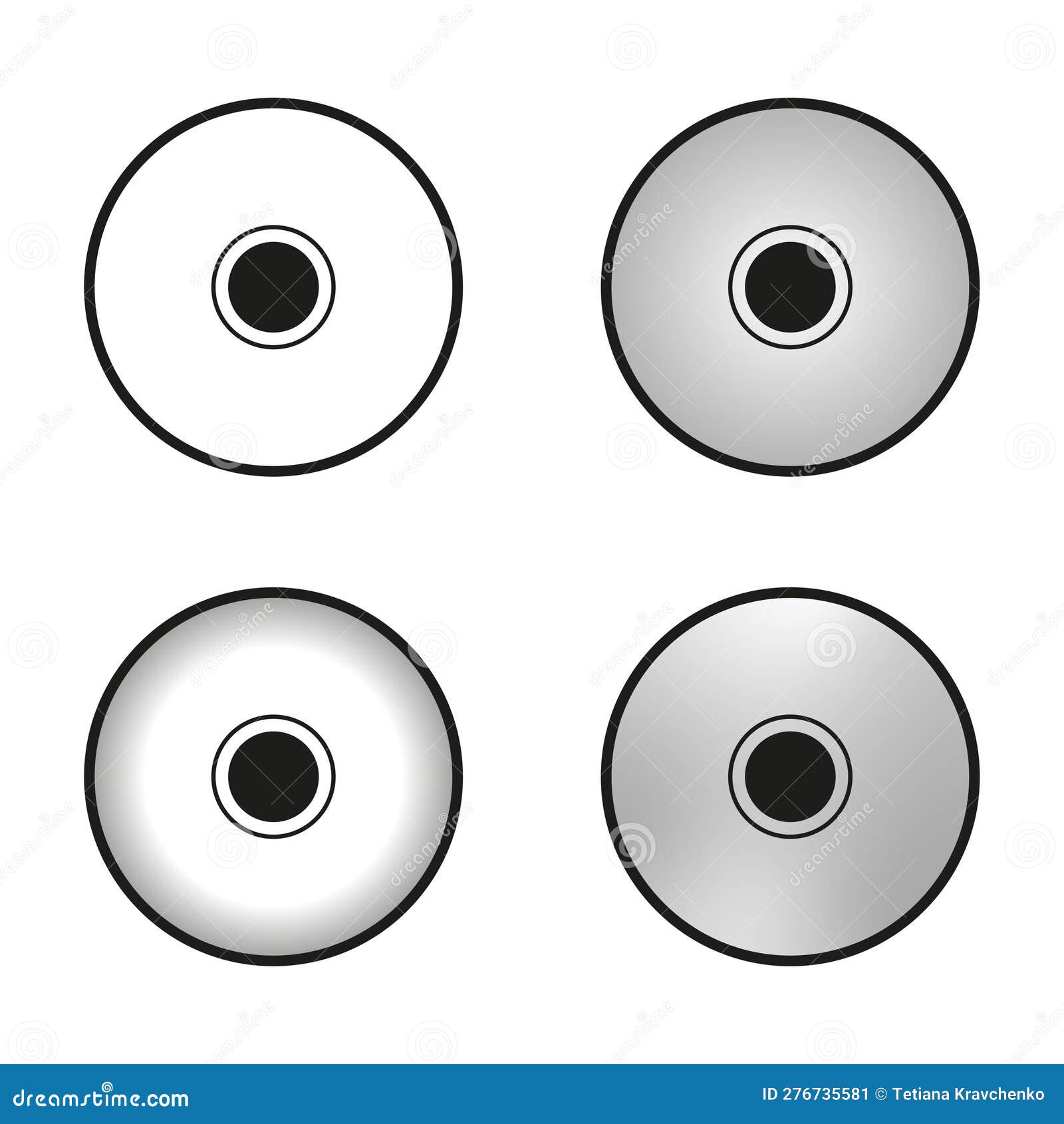 Cds Icons in Abstract Style on Black Background. Design Element. Vector ...