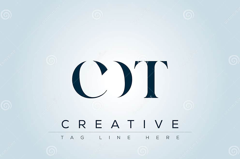 CDT abstract letter logo stock vector. Illustration of luxury - 363287276