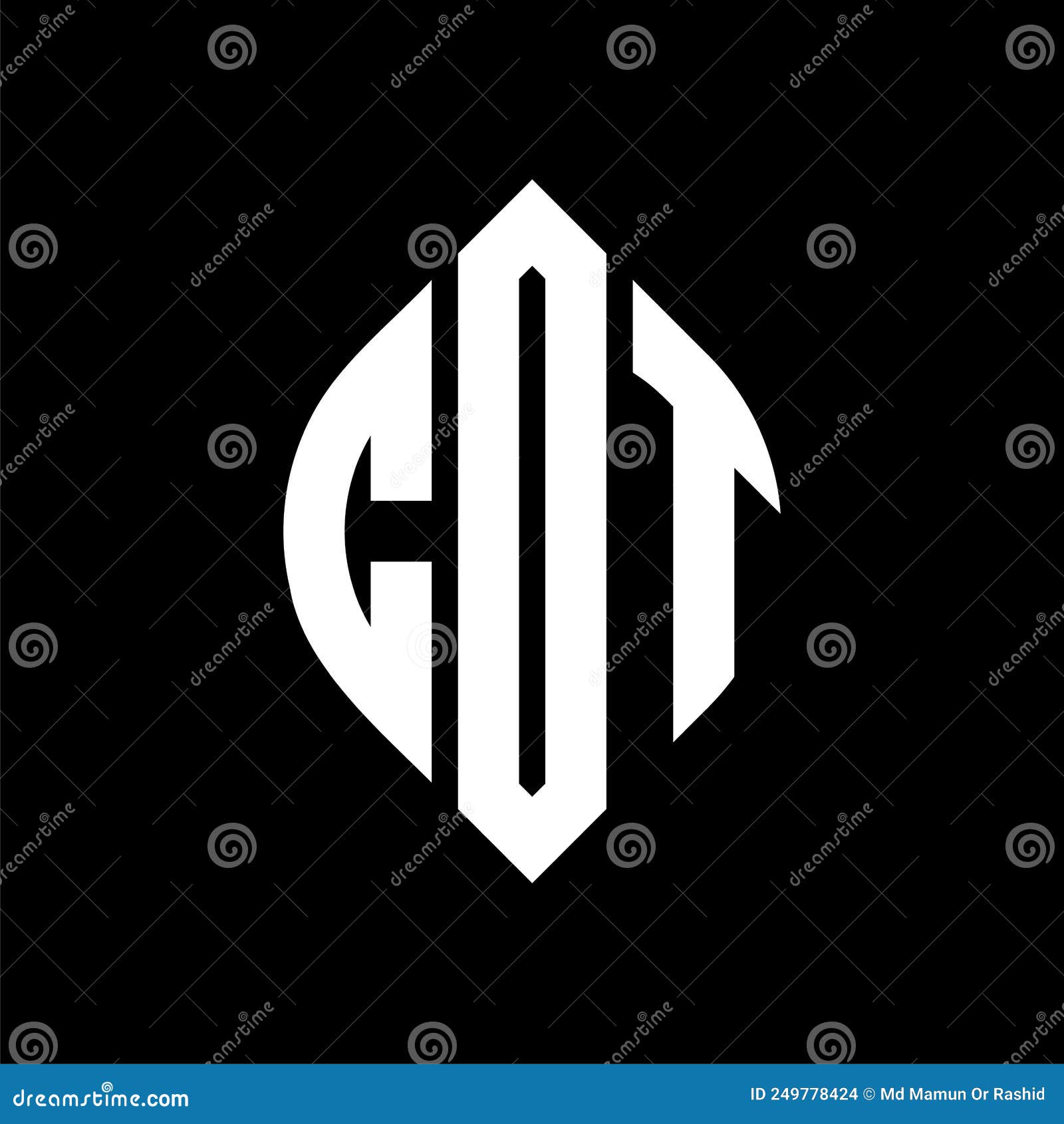 CDT Circle Letter Logo Design with Circle and Ellipse Shape. CDT ...