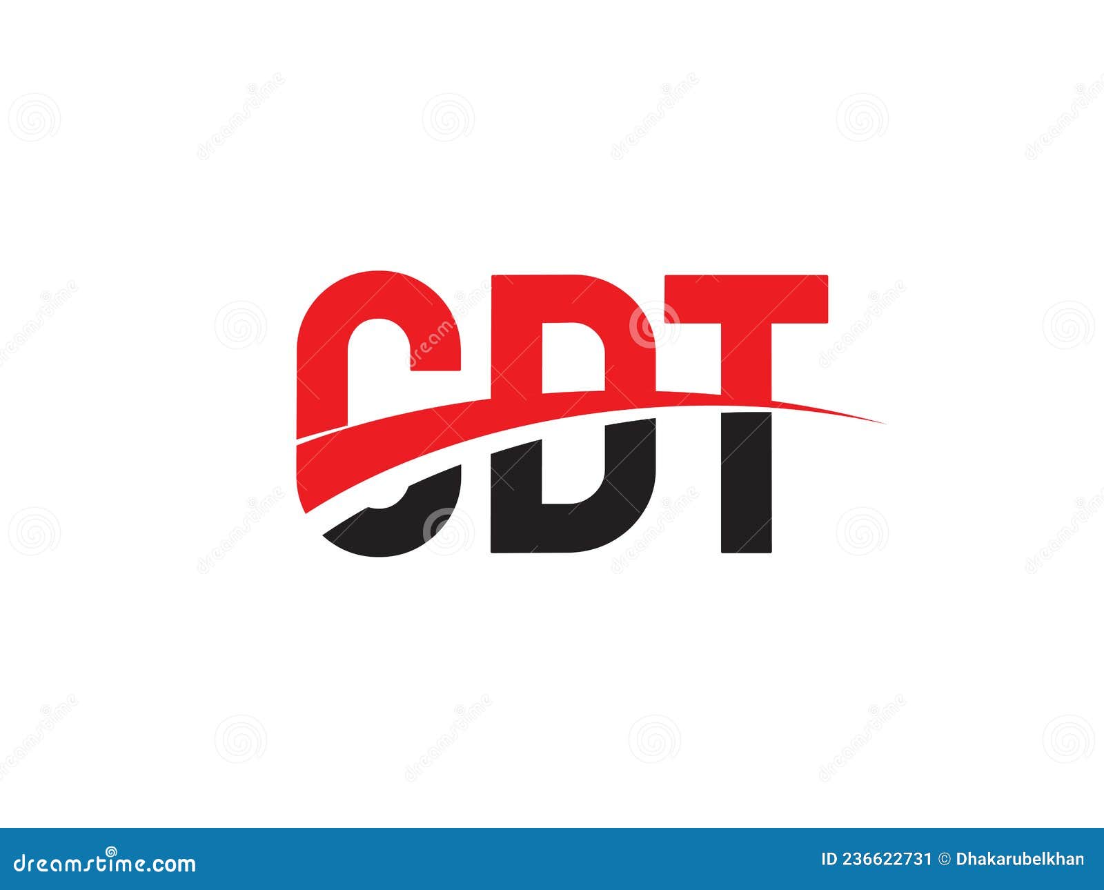 CDT Letter Initial Logo Design Vector Illustration Stock Vector ...