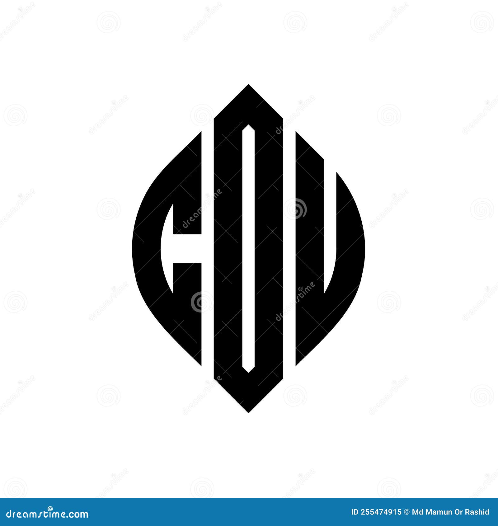 CDU Circle Letter Logo Design with Circle and Ellipse Shape. CDU ...