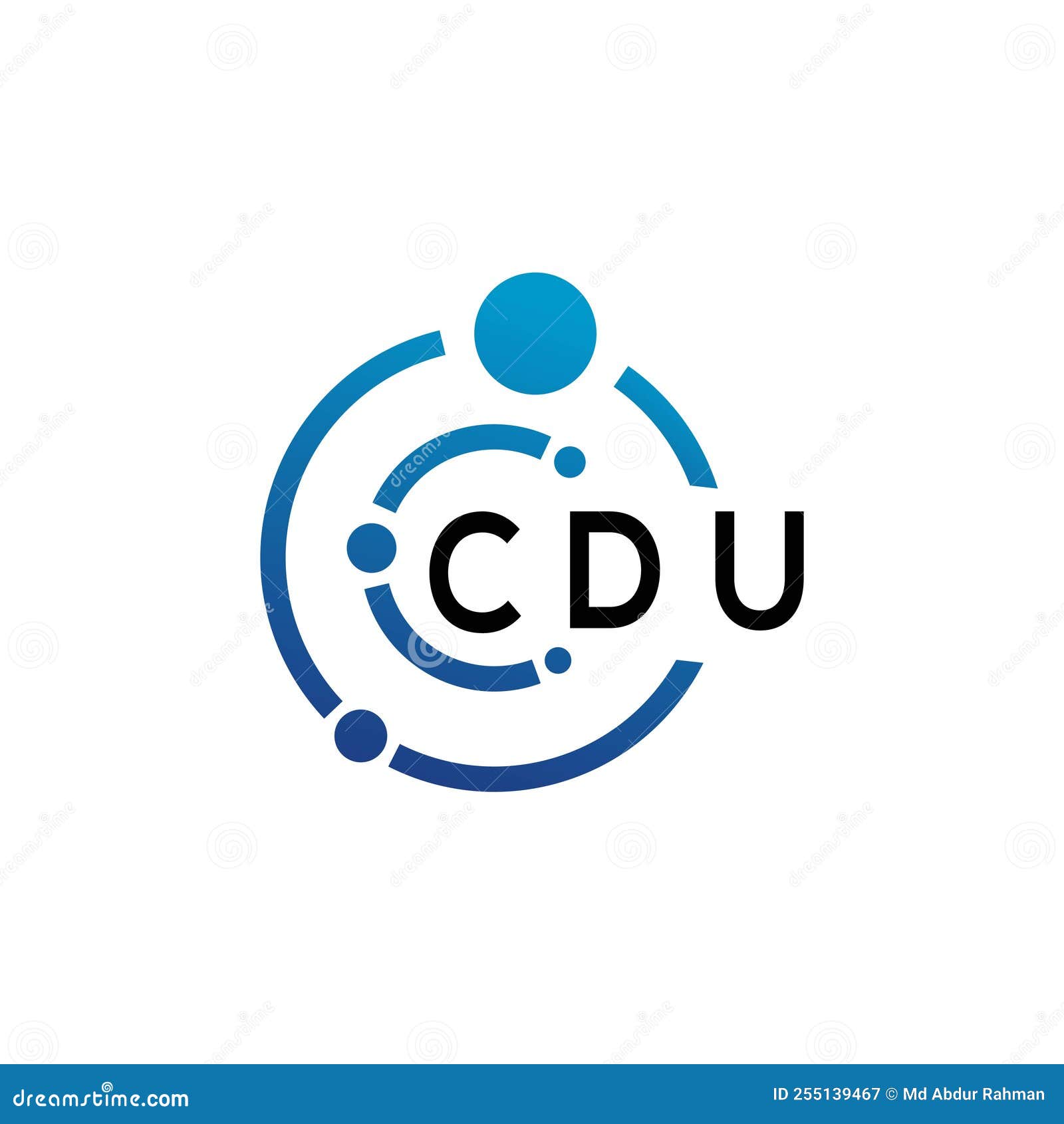 CDU Letter Logo Design on White Background. CDU Creative Initials ...