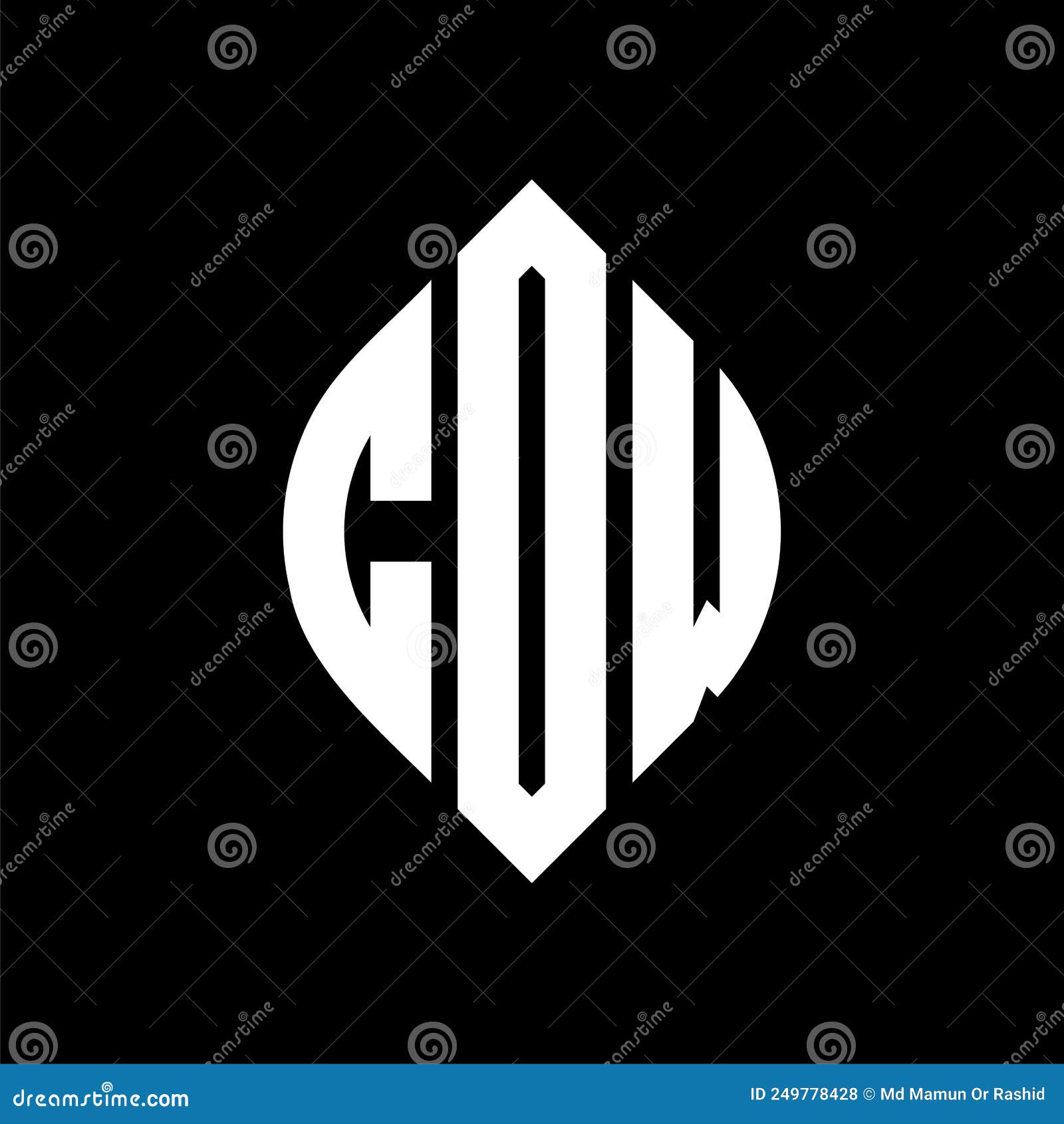 CDW Circle Letter Logo Design with Circle and Ellipse Shape. CDW ...