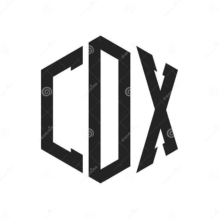 CDX Logo Design. Initial Letter CDX Monogram Logo Using Hexagon Shape ...