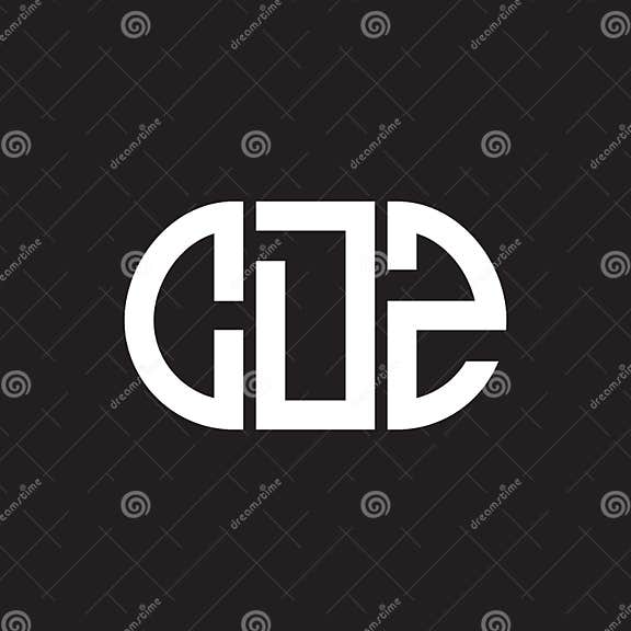 CDZ Letter Logo Design on Black Background. CDZ Creative Initials ...