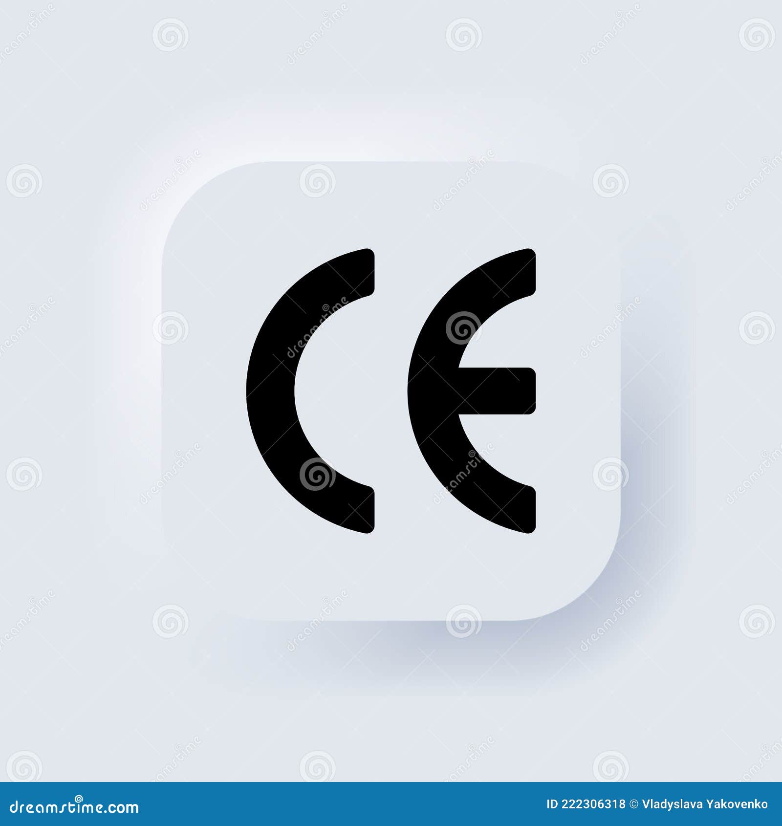 CE Icon. Certificate Mark. Elements for Mobile Concepts and Web Apps ...