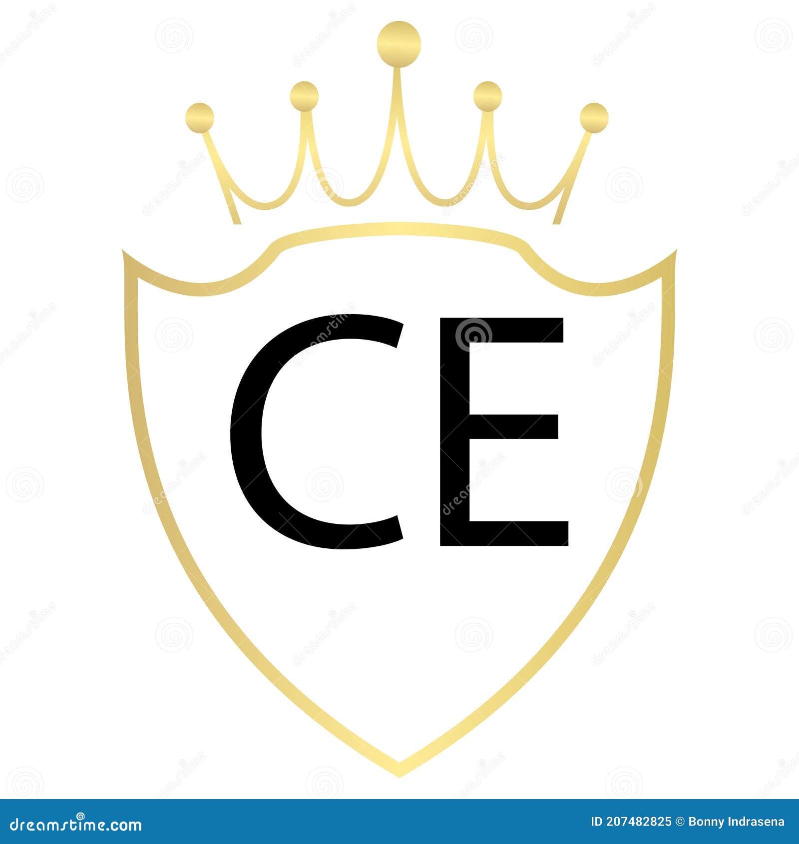 CE Letter Logo Design with Simple Style Stock Vector - Illustration of ...