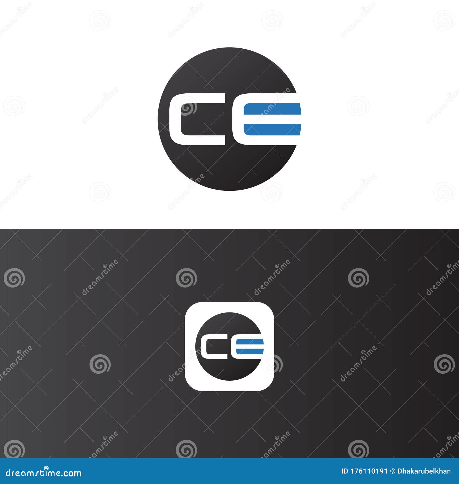 CE Letter Logo Design Template Vector Stock Vector - Illustration of ...