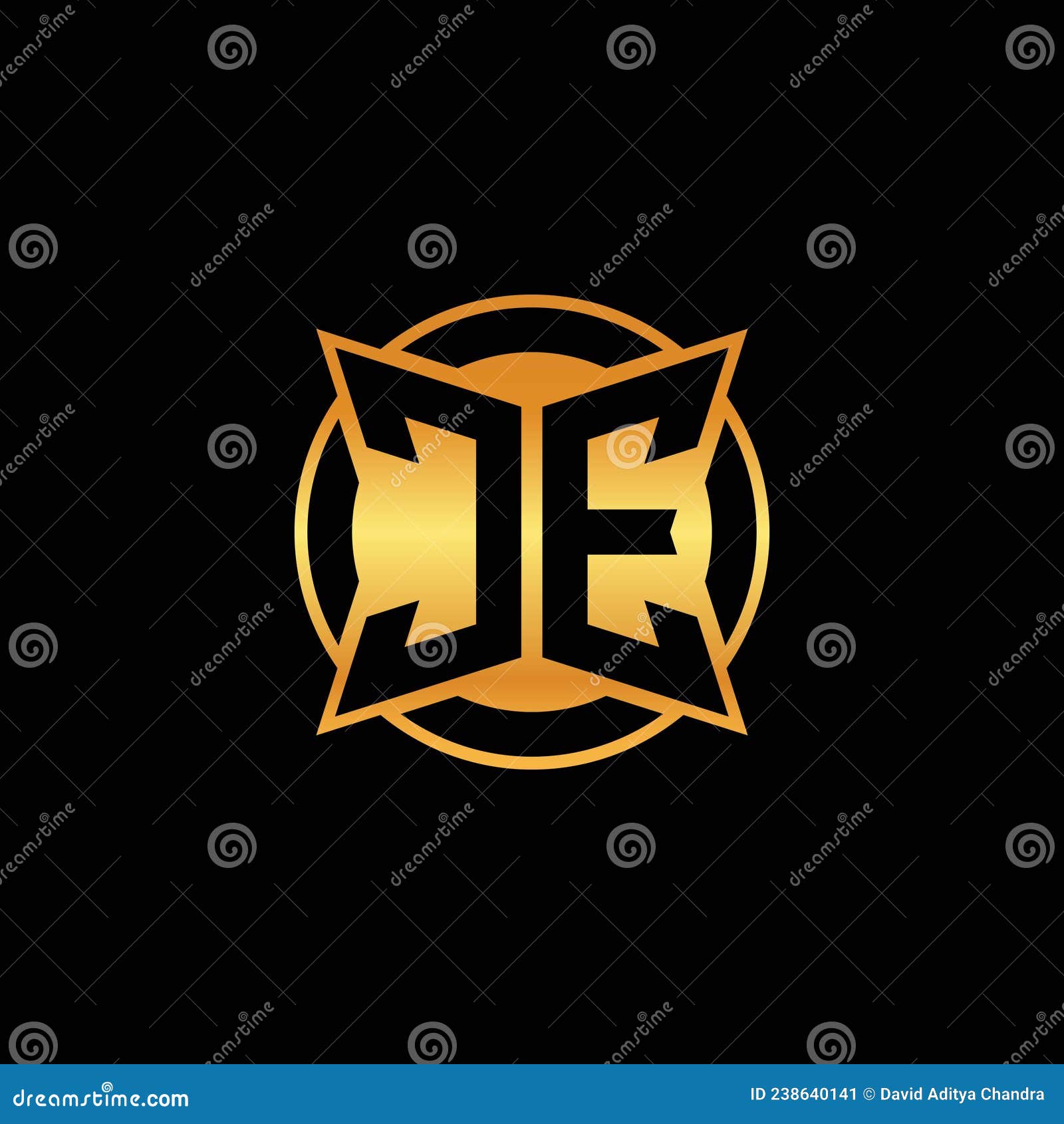 CE Logo Letter Geometric Golden Style Stock Vector - Illustration of ...