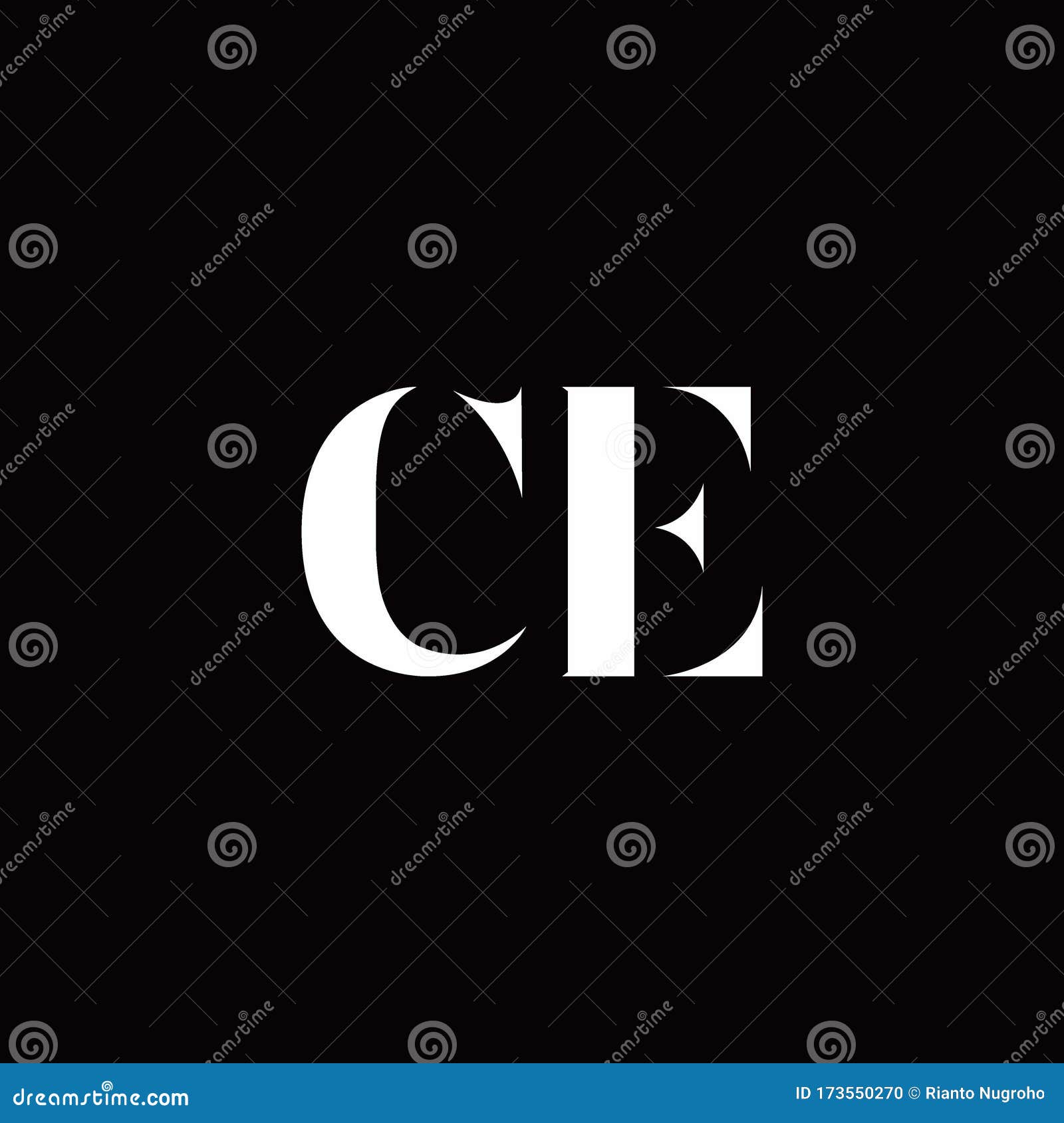 CE Logo Letter Initial Logo Designs Template Stock Vector ...
