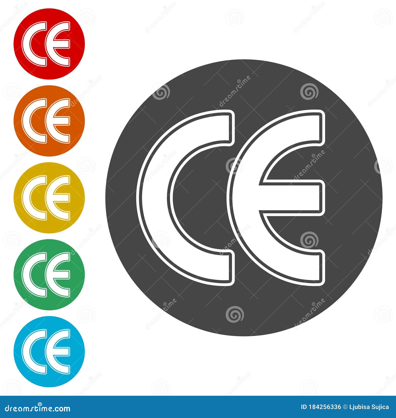 CE Mark sign stock vector. Illustration of europe, country - 184256336