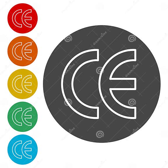 CE Mark sign stock vector. Illustration of flag, conformity - 184256368