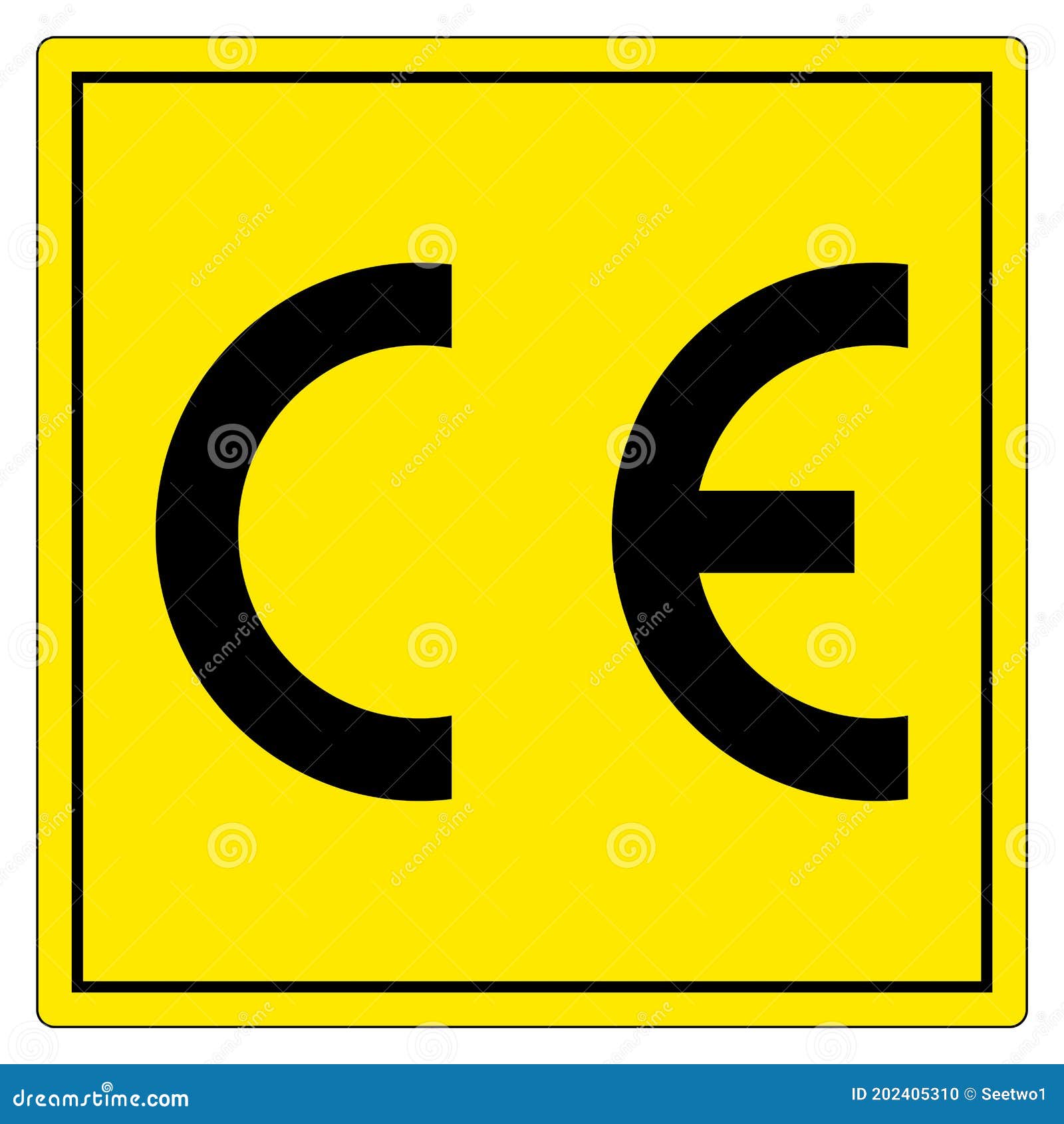 CE Mark Symbol Sign, Vector Illustration, Isolate on White Background ...