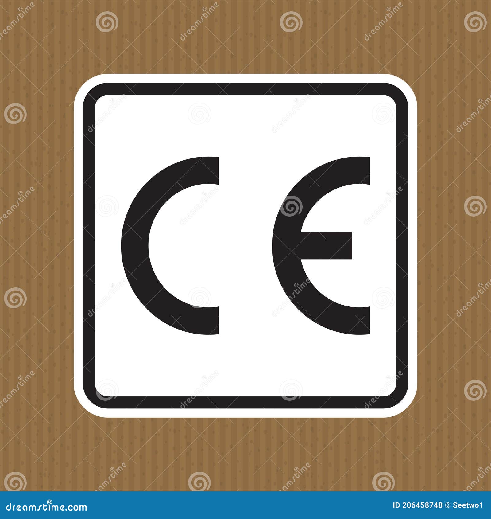 CE Mark Symbol Sign, Vector Illustration, Isolate on White Background ...