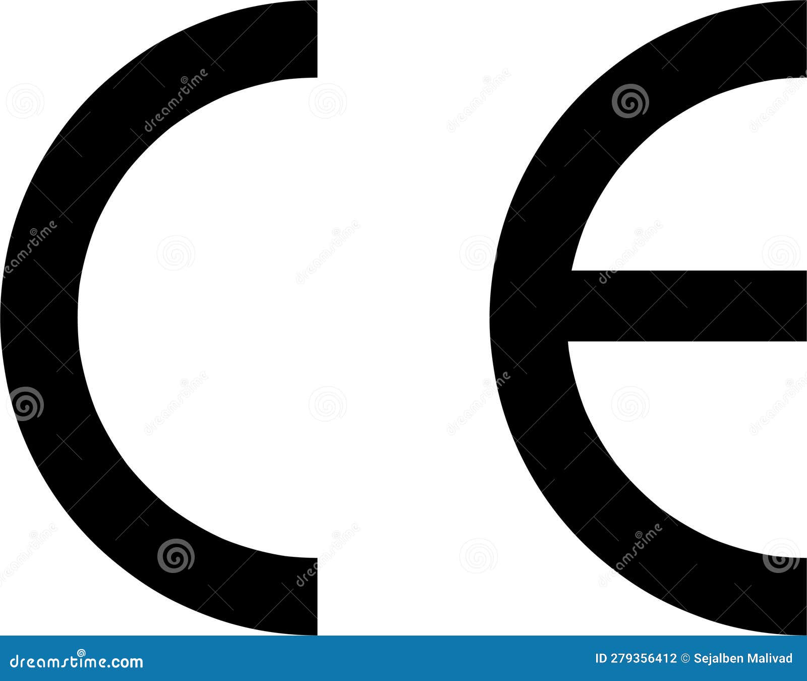 CE Mark Symbol . Vector Illustration Stock Illustration - Illustration ...