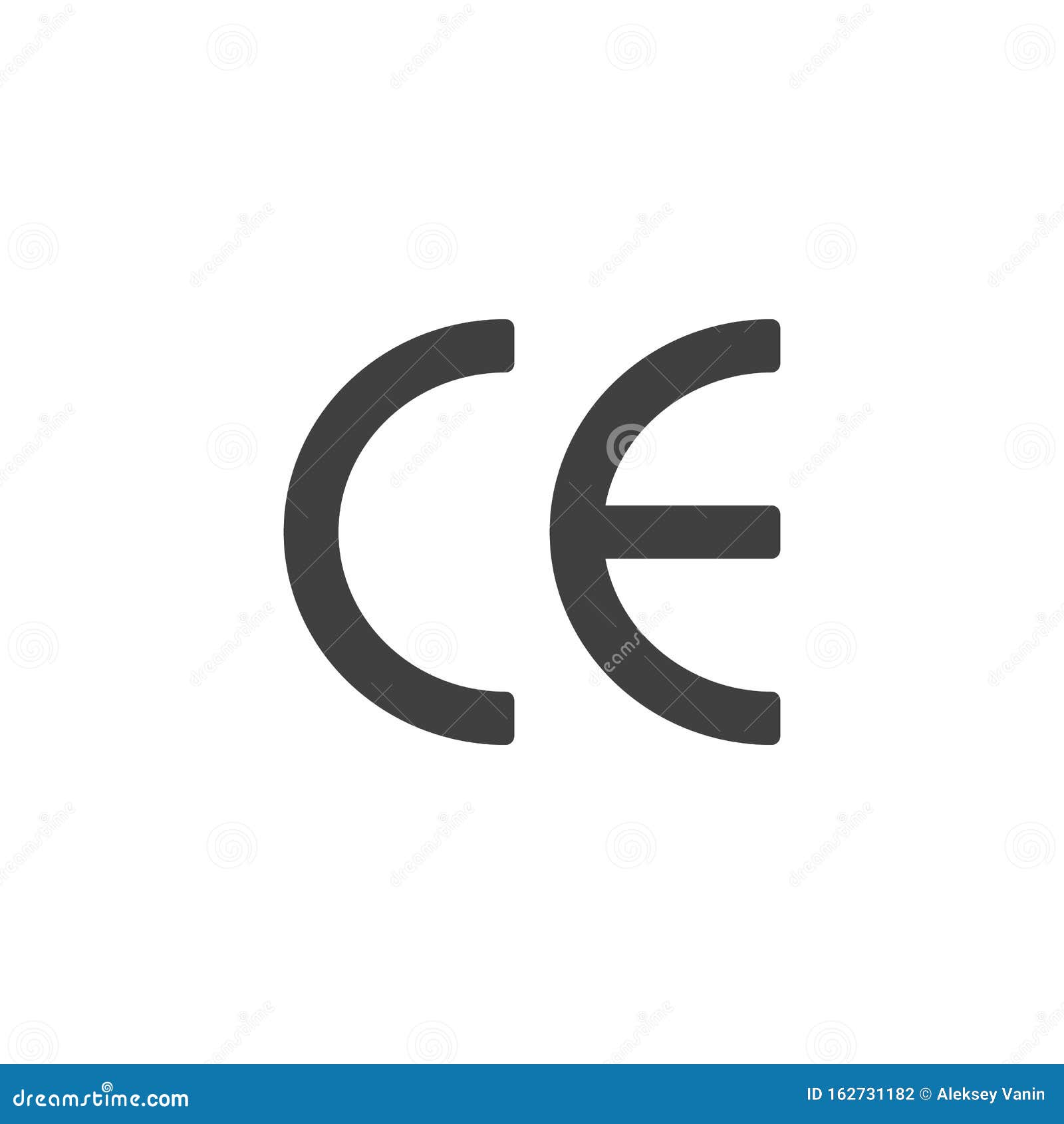 CE mark vector icon stock vector. Illustration of instructions - 162731182