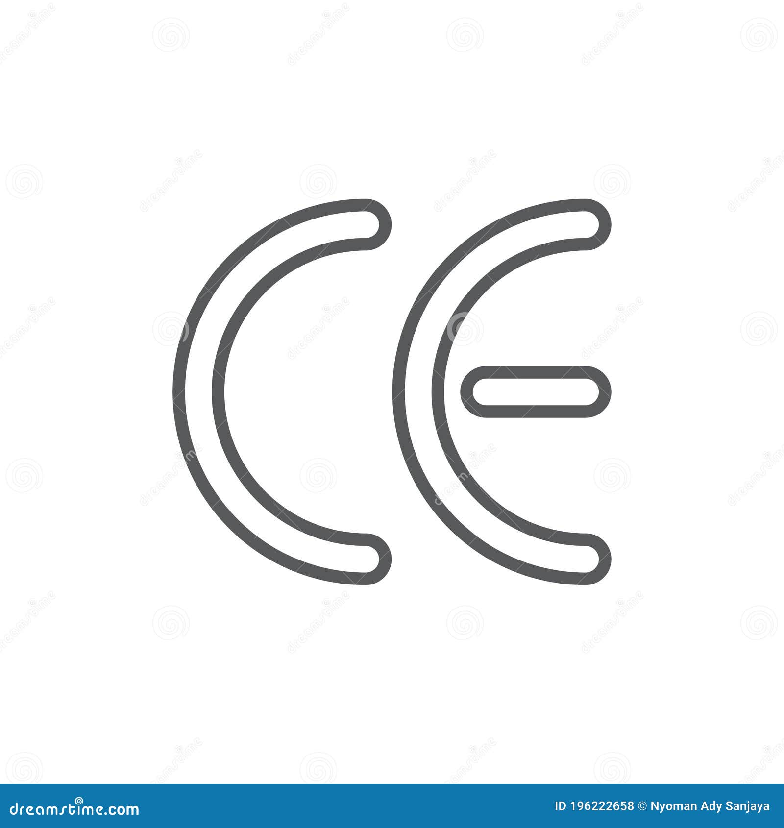 Ce Mark Vector Icon Symbol Isolated on White Background Stock Vector ...