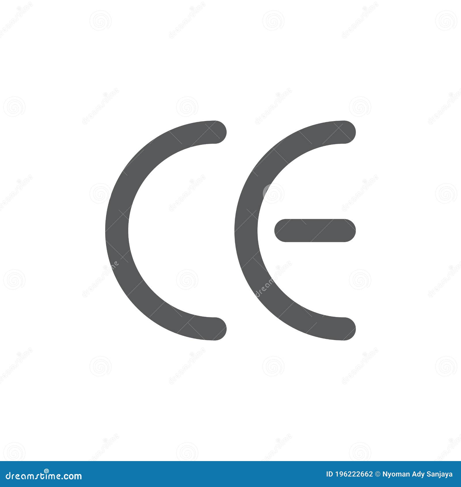 Ce Mark Vector Icon Symbol Isolated on White Background Stock Vector ...