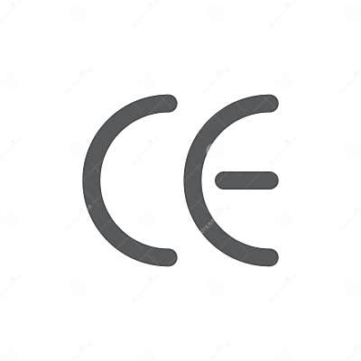 Ce Mark Vector Icon Symbol Isolated on White Background Stock Vector ...