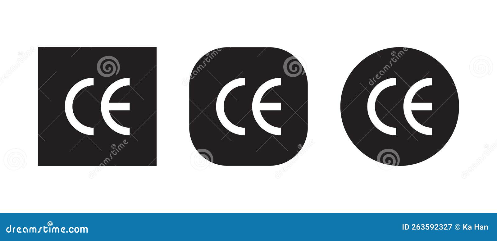 CE Marking Icon Vector in Clipart Style Stock Vector - Illustration of ...