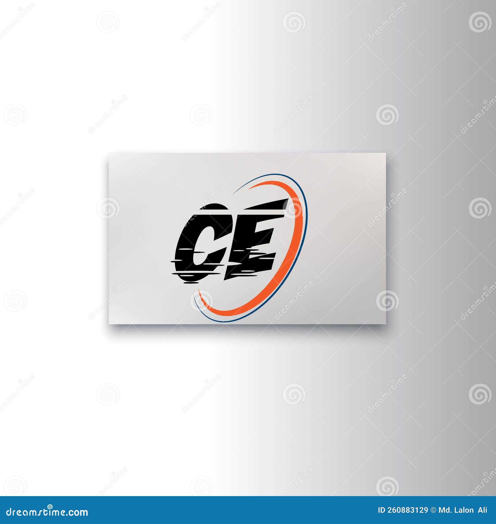 CE Text Logo Design stock vector. Illustration of design - 260883129